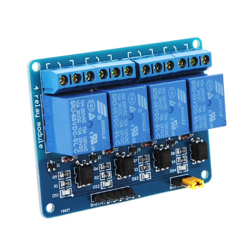 Купить 4 канальный 5v активный низкий релейная плата модуля для Arduino