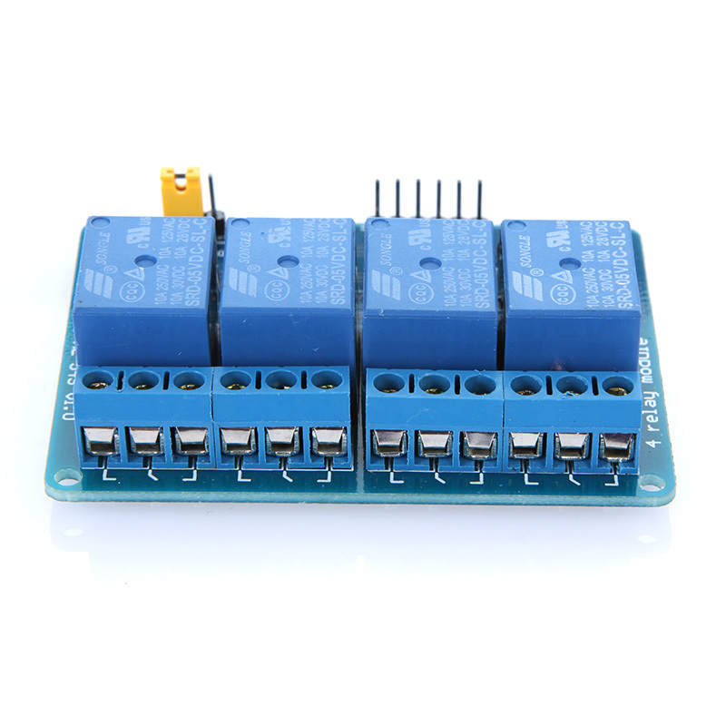Купить 4 канальный 5v активный низкий релейная плата модуля для Arduino